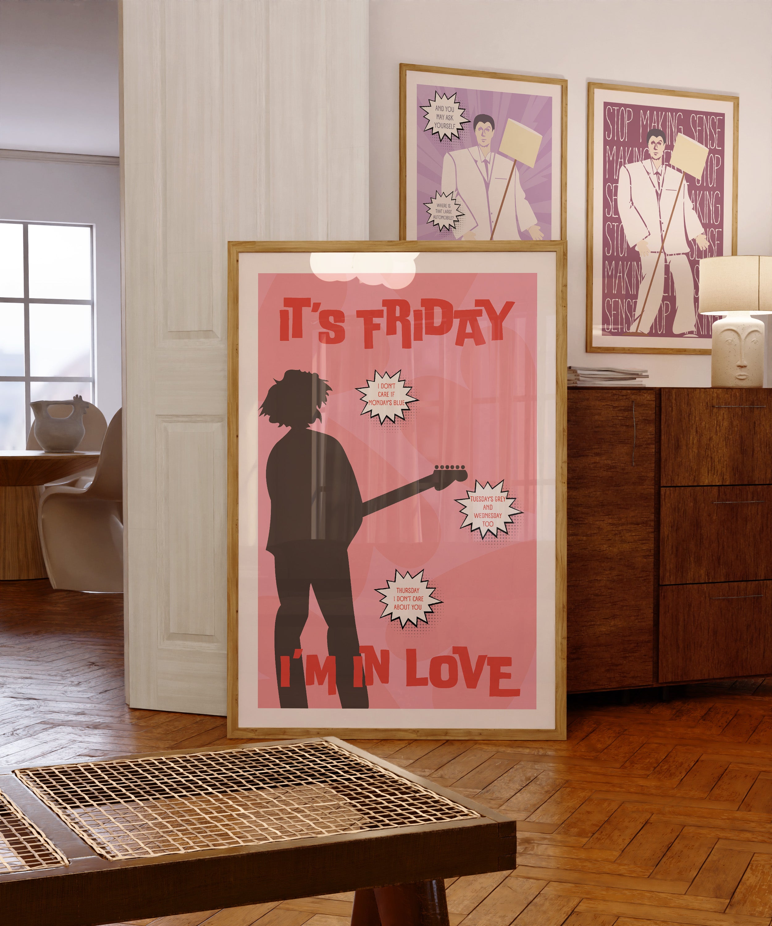 Friday I'm In Love Song Lyric Poster - Poptart Posters