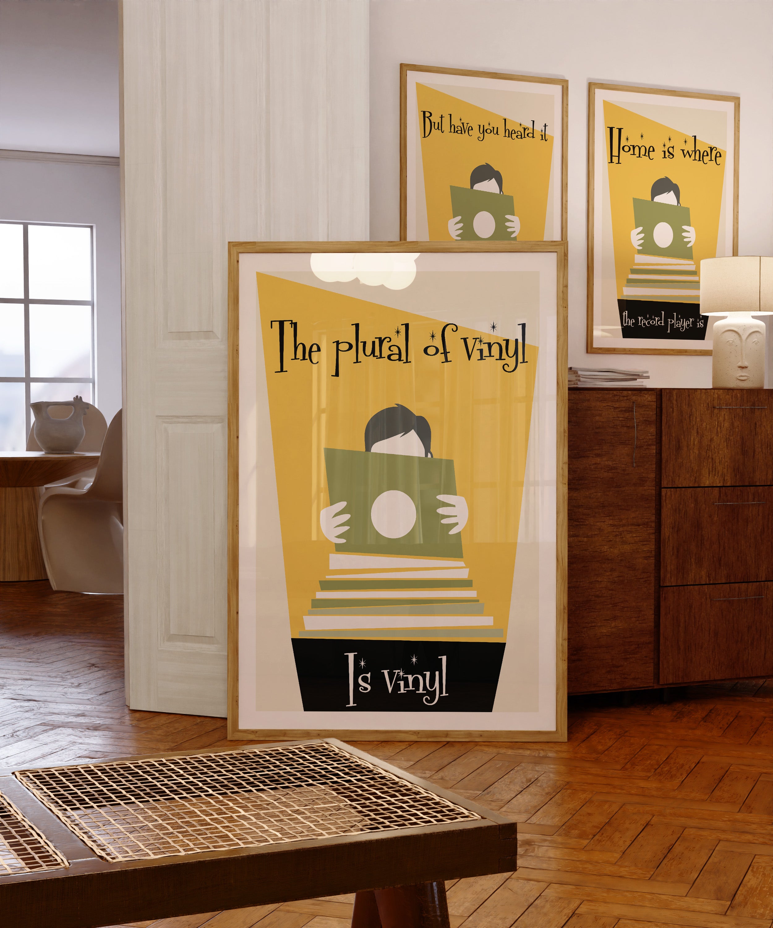 The Plural Of Vinyl Poster (Yellow) - Poptart Posters