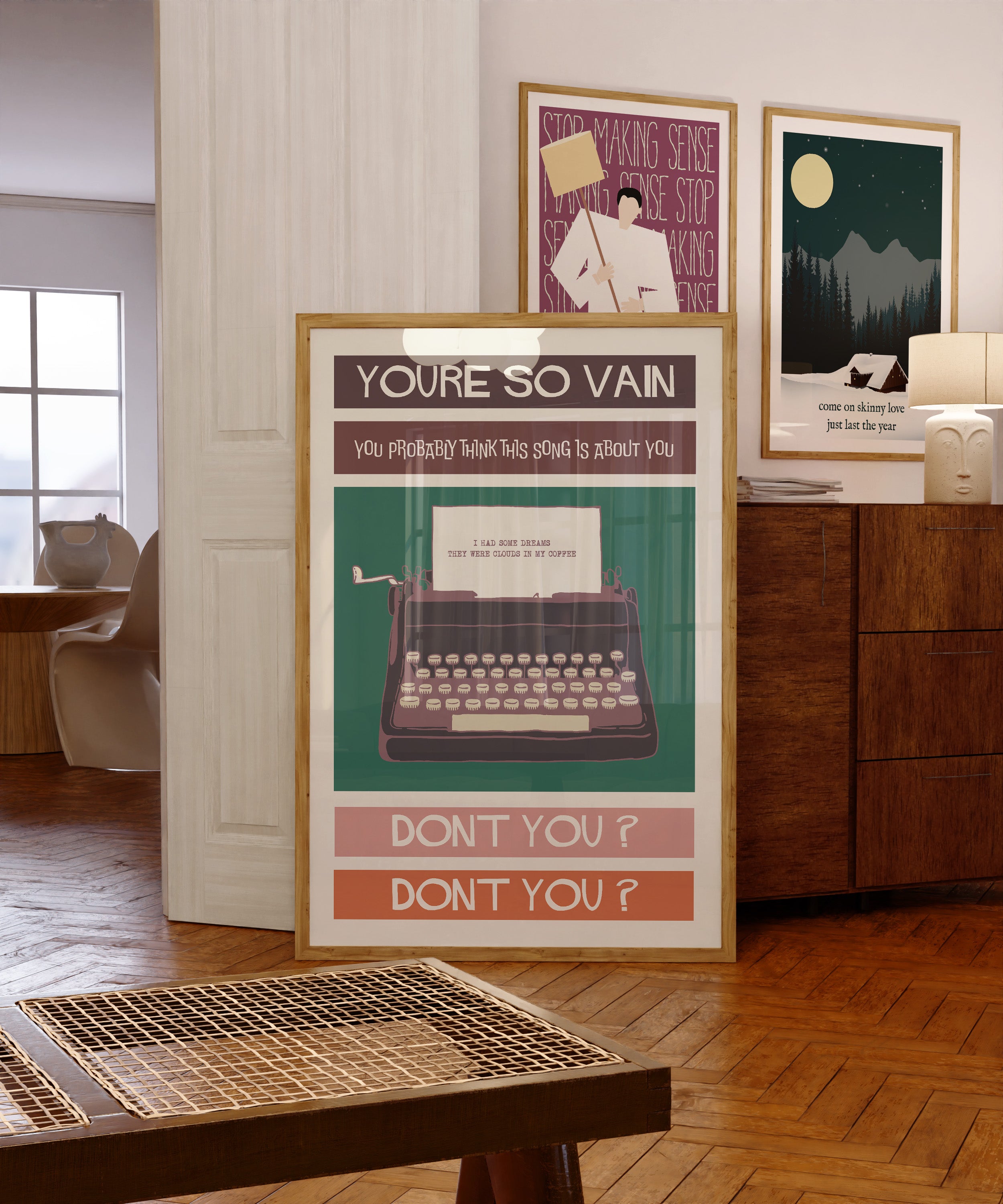 You're So Vain Poster - Poptart Posters